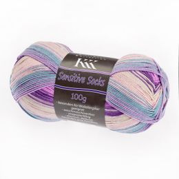 Sockenwolle Sensitive Socks von KKK, Rosa/Lila, aus Polyacryl