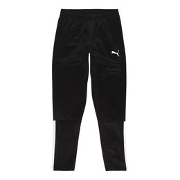 Puma Sporthose 'TeamLiga' Jungen Gr&ouml;&szlig;e 116 schwarz / wei&szlig;