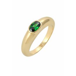 Elli Ring Damen Gr&ouml;&szlig;e 58 gold / gr&uuml;n