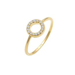 Elli DIAMONDS Ring Diamant, Verlobungsring Damen Gr&ouml;&szlig;e 56 gold