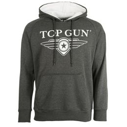Top Gun Kapuzenpullover 'TG20201043' Herren Gr&ouml;&szlig;e XL graumeliert / wei&szlig;