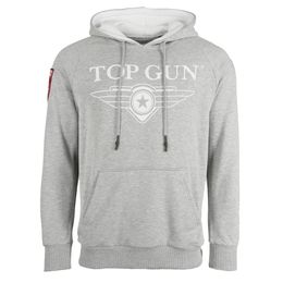 Top Gun Sweatshirt Herren Gr&ouml;&szlig;e L hellgrau / wei&szlig;
