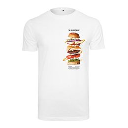 Mister Tee T-Shirt 'A Burger' Herren Gr&ouml;&szlig;e XXL mischfarben / wei&szlig;