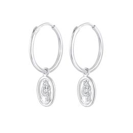 Elli Earrings 'Marienbild' female Silver size One Size