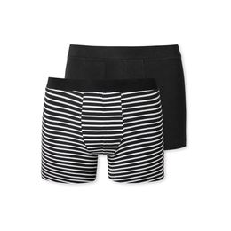 Schiesser Boxershorts Jungen Gr&ouml;&szlig;e 164 schwarz / wei&szlig;