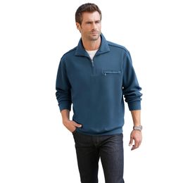 Sweatshirt Hajo Gr. 64/66, blau (jeansblau) Herren Sweatshirts