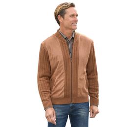 Strickjacke Marco Donati Gr. 48, braun (cognac) Herren Strickjacken