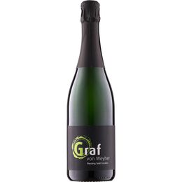 Graf von Weyher Sekt Riesling 2021 Trocken - Bereich s&uuml;dliche Weinstra&szlig;e Pfalz &ndash; Perl- & Schaumwein b.A.
