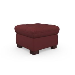 Sit & More sit&more Hocker Luxor, auch erhältlich in dem besonders leicht mit Wasser zu reinigen, rot