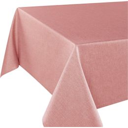 Delindo Lifestyle Tischdecke WIEN (1-tlg), Fleckabweisend, pflegeleicht, 180 g/m², rosa