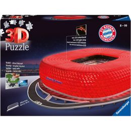 Ravensburger 3D-Puzzle Allianz Arena bei Nacht, 216 Puzzleteile, inkl. LED-Lichterband; Made in Europe, FSC® - schützt Wald - weltweit, bunt