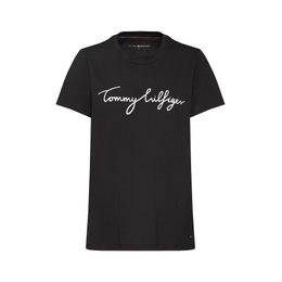 Tommy Hilfiger T-Shirt 'Heritage' Damen Gr&ouml;&szlig;e L schwarz / wei&szlig;