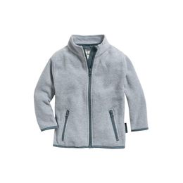 Playshoes Fleecejacke Jungen Gr&ouml;&szlig;e 116 grau / basaltgrau