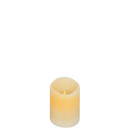 buttinette LED Kerze aus Echtwachs, mit Timer, creme, 10 x 7,5 cm