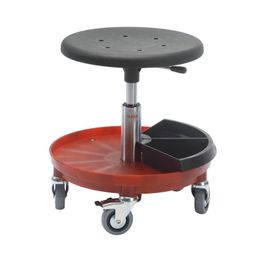 Global Roller stool sigma 400p with shock proof plastic base and polyurethane foam seat