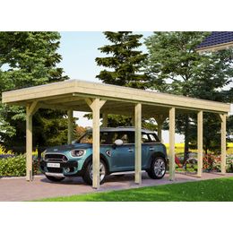 Skan Holz Einzelcarport SKANHOLZ "Friesland" Carports Gr. H: 221 cm, grün