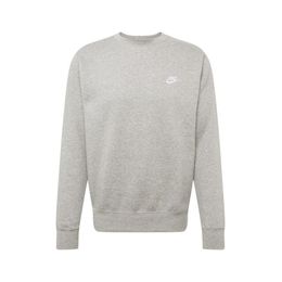 Nike Sportswear Sweatshirt 'Club Fleece' Herren Gr&ouml;&szlig;e L hellgrau / wei&szlig;