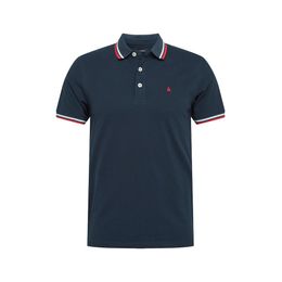Jack & Jones JACK & JONES Poloshirt 'JJEPaulos' Herren Gr&ouml;&szlig;e XL dunkelblau / rot / wei&szlig;