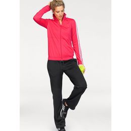 Große Größen: adidas Performance Trainingsanzug »BACK2 3S TRACKSUIT« (Set, 2 tlg.), koralle-schwarz, Gr.M