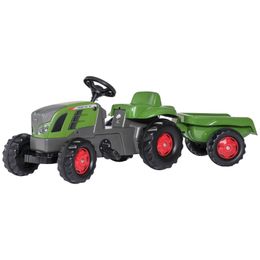 Tretfahrzeug Rolly Toys "Fendt 516 Vario" Tretfahrzeuge grün Kinder Kettcar Tretfahrzeug Tretfahrzeuge Traktor mit Trailer