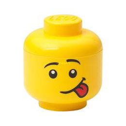 LEGO Storage Head "Silly", mini, Aufbewahrungsbox gelb Typ: Kiste Geeignet für: Spielzeug Material: Polypropylen