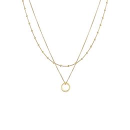 Elli Necklace 'Layer' female Gold size 43