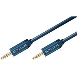 CLICKTRONIC Casual MP3 Audiokabel(Klinken-Stecker/Klinken-Stecker) (3,5mm), 5,0m