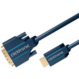 CLICKTRONIC Casual HDMI /DVI-Adapterkabel , 7,5m Video-Adapter