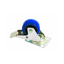 Eurolite Lenkrolle 80mm blau mit Bremse