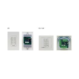 Kramer RC-308/EU-80/86(W) - EU/UK&ndash;Size 8&ndash;button 1&ndash;Gang Control Keypad with 1 EU-Size &