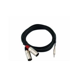 Omnitronic Kabel AC-40 3,5Klinke st/2xXLR male 3m