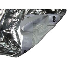 TheRagPlace 08' x 08' (243x243cm) Lame Silver White