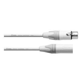 Cordial SELECT, CXM 2,5 FM-SNOW 2,5 m, Snow-Kabel, NEUTRIK XLR female weiss / XLR