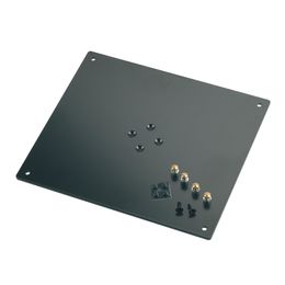 K&Ouml;NIG & MEYER K&ouml;nig & Meyer 26792 Aufnahmeplatte - schwarz struktur, 320 x 5 x 280 mm, 3,4 kg