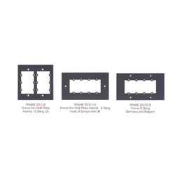 Kramer FRAME-2G/US(G) - WP-Rahmen f&uuml;r Eins&auml;tze - doppelte Breite (US) - sechs Eins&auml;tze - gra