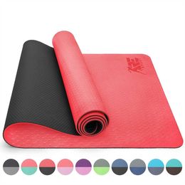 RE:SPORT Gymnastikmatte TPE Yogamatte 183 x 61 x 0,6 cm - Fitnessmatte Sportmatte rutschfest, Trainingsmatte mit Tragegurt Fitness Gymnastik Pilates W