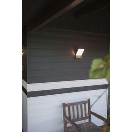 Lutec Pano Aussenwandleuchte LED Anthrazit, 1-flammig
