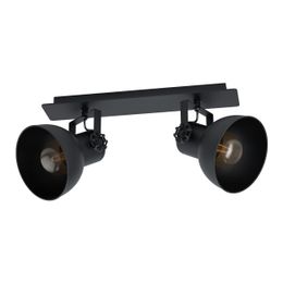Eglo Leuchten Eglo BARNSTAPLE Deckenleuchte Schwarz, 2-flammig