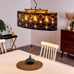 hofstein Trasancos Pendelleuchte Schwarz, 3-flammig