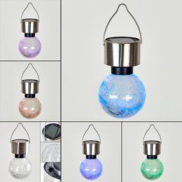 hofstein Falco Solarleuchte LED Edelstahl, 1-flammig, Farbwechsler