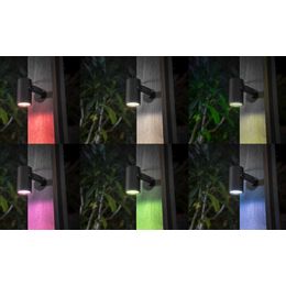 Philips Hue Lily Gartenspot, 3er Basis-Set LED Schwarz, 1-flammig, Farbwechsler