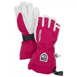 Hestra - Kid's Army Leather Heli Ski 5 Finger - Handschuhe Gr 7 rosa