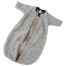 Engel - Baby-Schlafsack Fleece L/S mit Reißverschluss - Babyschlafsack Gr 50/56 Hellgrau Melange