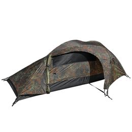 Mil-Tec Einmannzelt Recom flecktarn