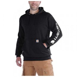 Carhartt - Sleeve Logo Hooded Sweatshirt - Hoodie Gr S schwarz