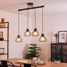 hofstein Gainsville Deckenleuchte Schwarz, 4-flammig