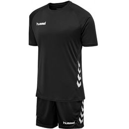 Hummel Trainingsanzug 'Promo' Jungen Gr&ouml;&szlig;e 104 schwarz / wei&szlig;