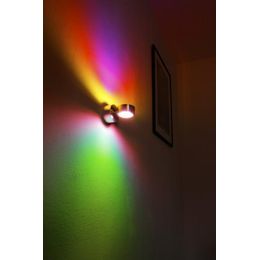 hofstein Indore Wandleuchte LED Aluminium, 2-flammig