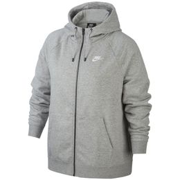 Nike Sportswear Große Größen: Kapuzensweatjacke, dunkelgrau meliert, Gr.XXL