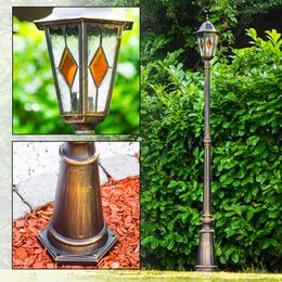 hofstein Antibes Kandelaber Braun, Gold, 1-flammig